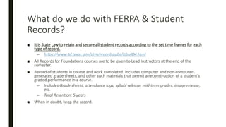 FERPA CVAD Foundations Program | PPT