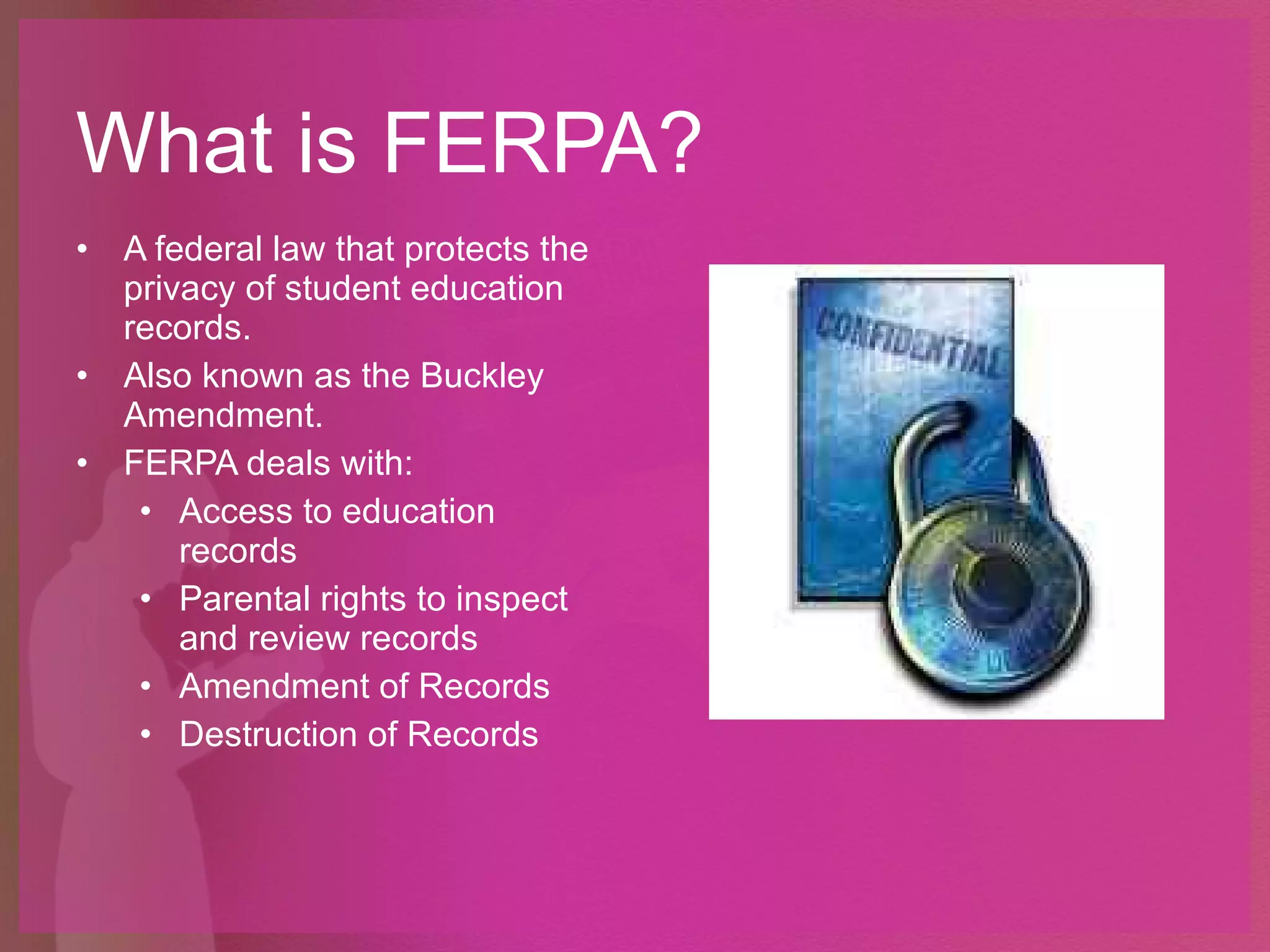 FERPA presentation | PPT