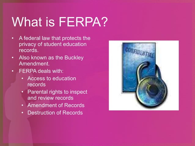 FERPA presentation | PPT