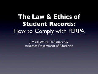 FERPA Slide Show | PPT