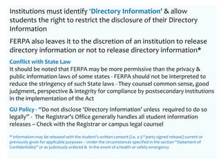 FERPA tutorial | PPT