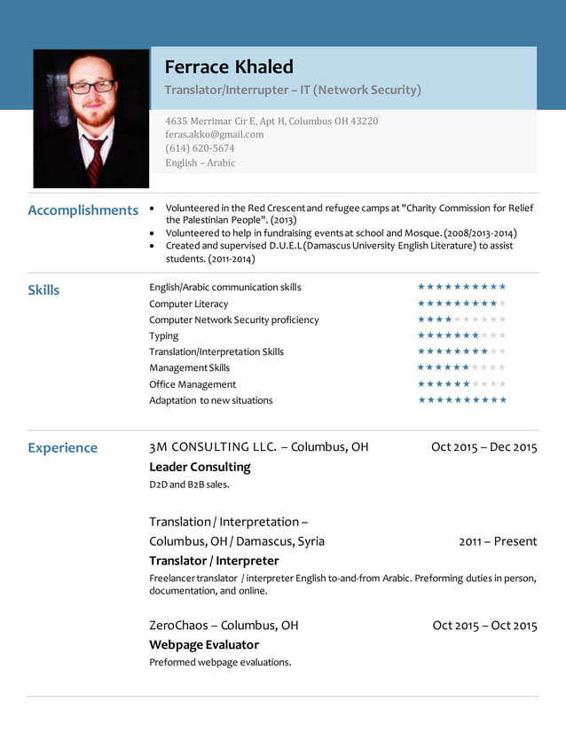 Ferrace khaled Resume | DOCX