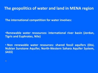 Geopolitical Implications of Water and Food Security in Southern and ...
