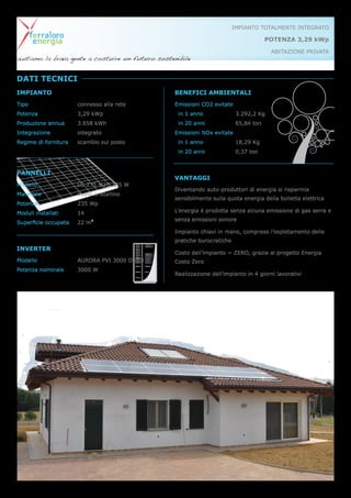 Impianto fotovoltaico su villetta privata a Rocchetta Tanaro (Asti ...