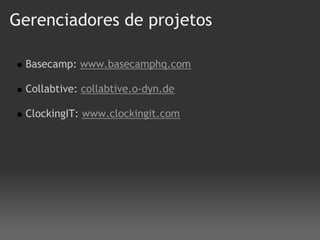 Ferramentas para gerenciamento de projetos acadêmicos | PDF