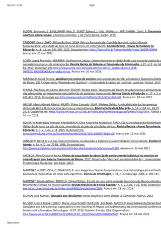 Ferramentas digitais e taxonomia de bloom | PDF