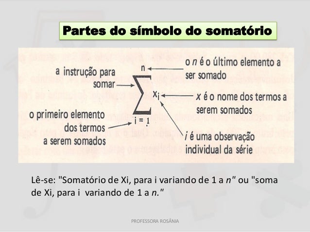 Ferramentas necessárias ao cálculo estatísco
