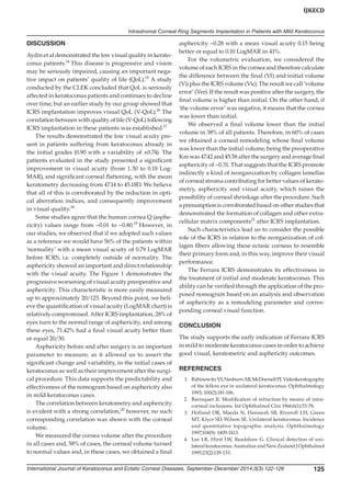 Ferrara ICRS in Mild Keratoconus | PDF | Eye and Vision Conditions ...