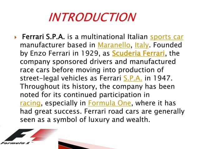ferrari | PPTX