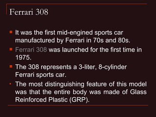 Ferrari cars | PPT | Coupe | Auto Body Styles