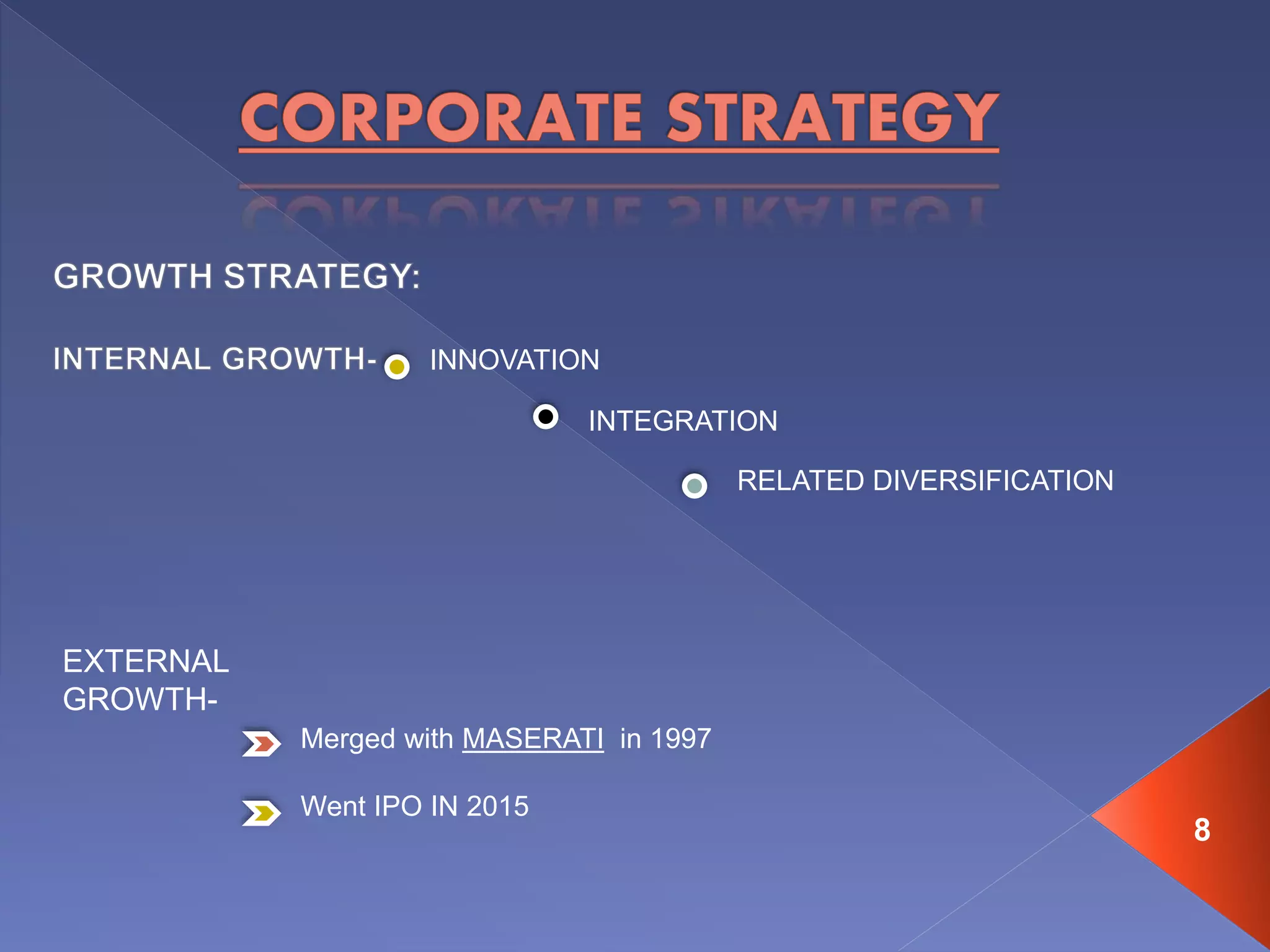 Ferrari strategic management | PPTX