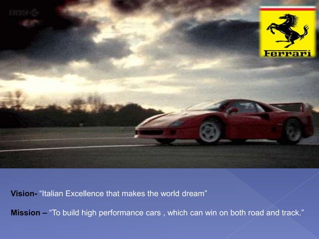 Ferrari strategic management | PPTX | Automotive Industry | Industries