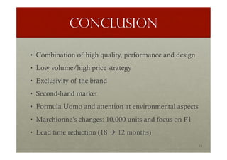 Ferrari Strategy Plan | PDF