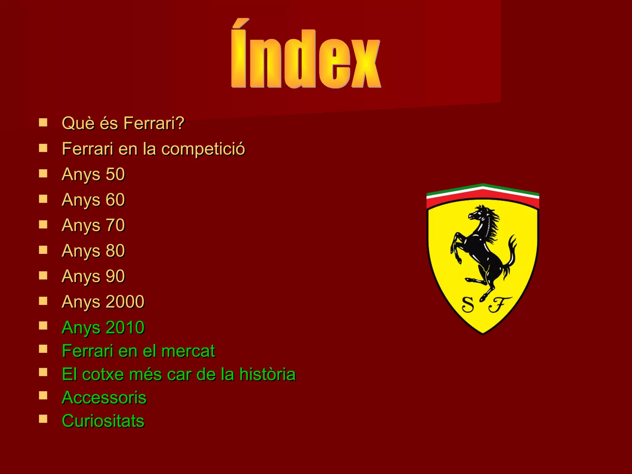 PowerPoint Ferrari | PPT
