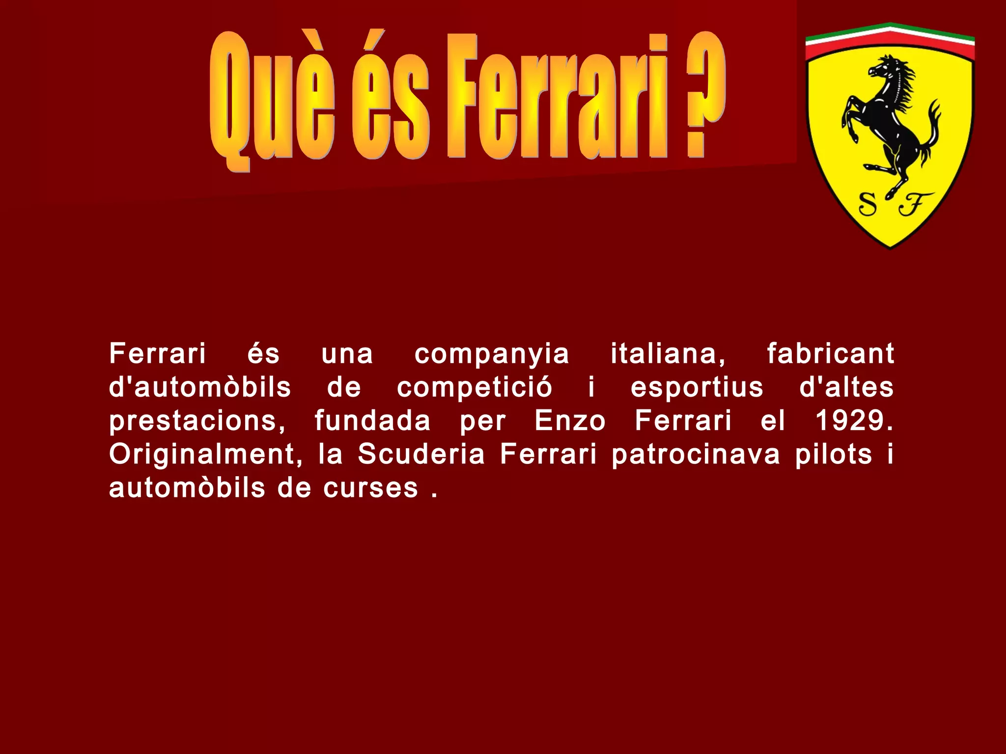 PowerPoint Ferrari | PPT