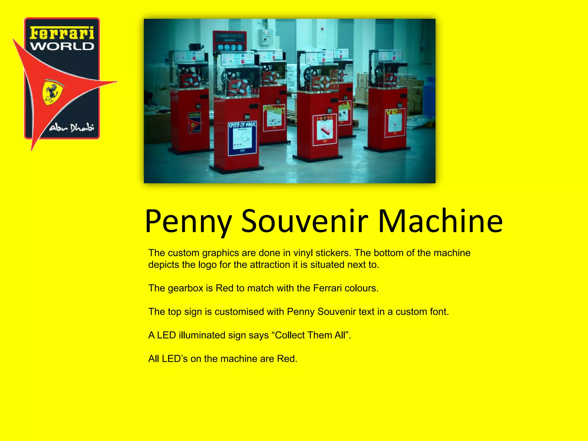 Ferrari World Abu Dhabi Penny Press Factory Case Studyv4 | PDF | Stamps and Coins | Collecting