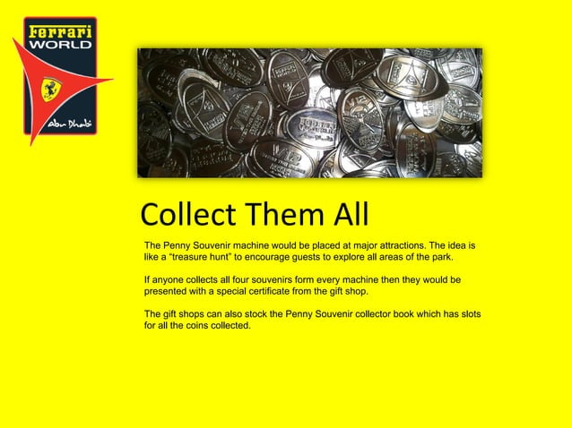 Ferrari World Abu Dhabi Penny Press Factory Case Studyv4 | PDF | Stamps and Coins | Collecting
