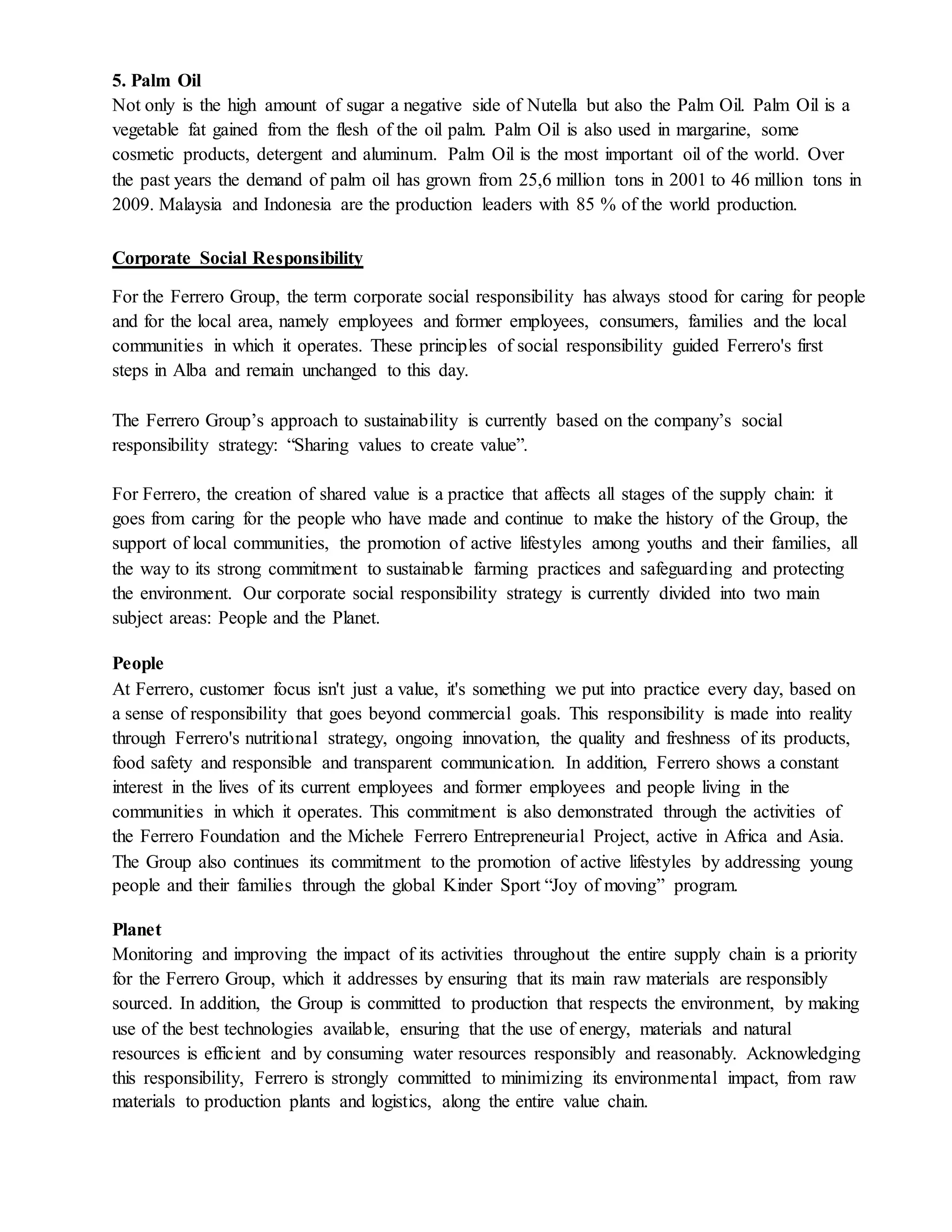 Marketing strategy and propaganda of Ferrero | DOCX