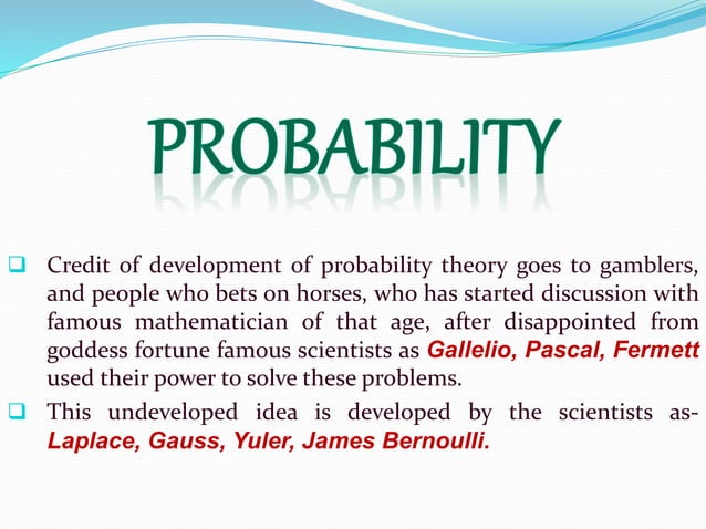 Probability Theory | PPTX