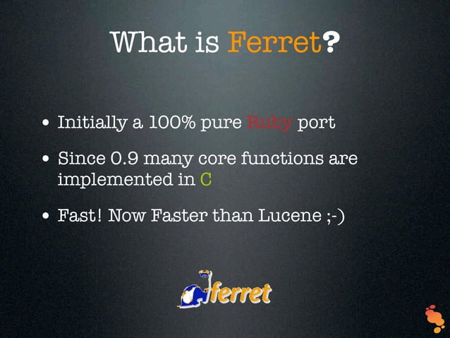 Ferret A Ruby Search Engine | PDF