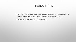 Ferretin bio inorganic iron sulphur protein notes.pptx