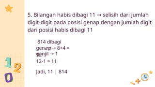 Keterbagian Bilangan Modulo, Teori Bilangan | PPT