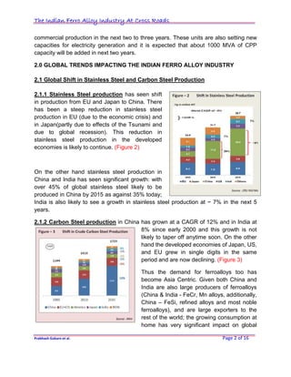 The Indian Ferroalloy Industry At Cross Roads | PDF