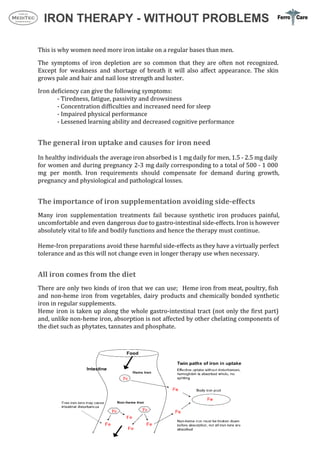 FerroCare Division White paper on Iron Therapy | PDF