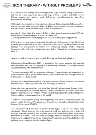 FerroCare Division White paper on Iron Therapy | PDF