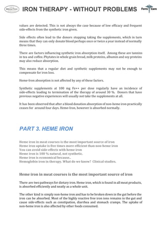 FerroCare Division White paper on Iron Therapy | PDF