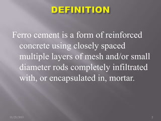 Ferrocement | PPTX