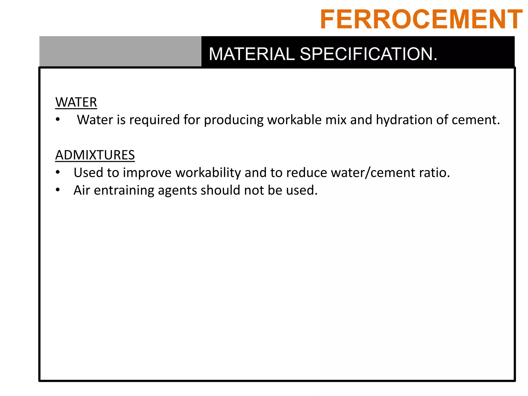 Ferrocement | PPTX