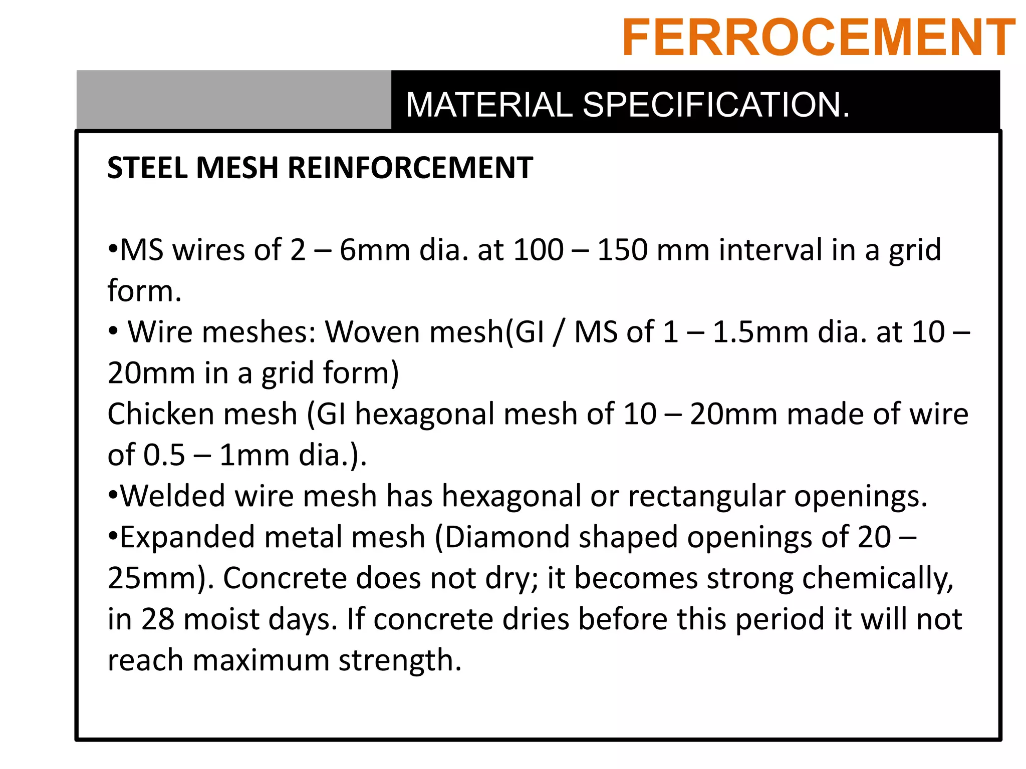 Ferrocement | PPTX
