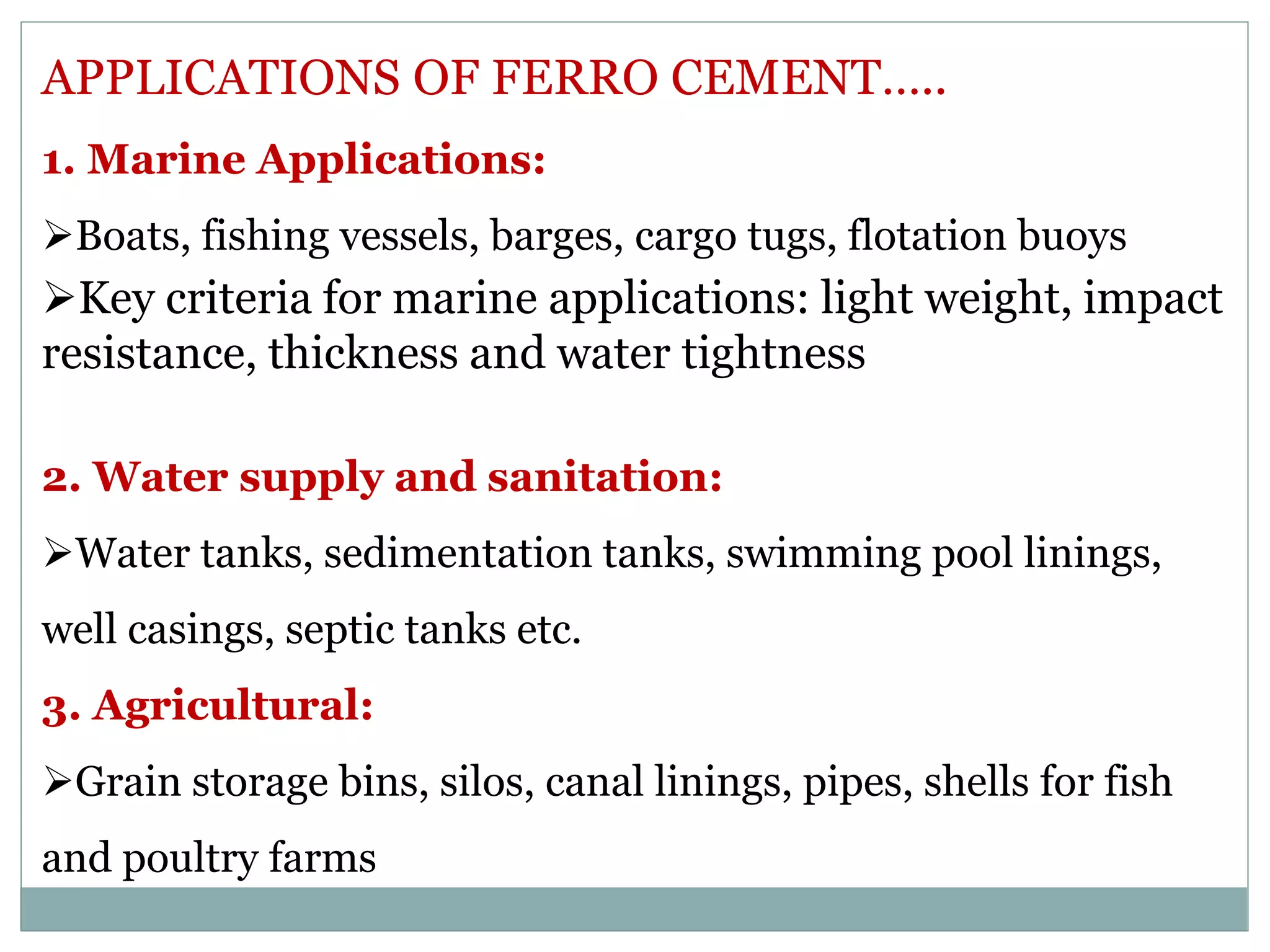 Ferrocement | PPTX