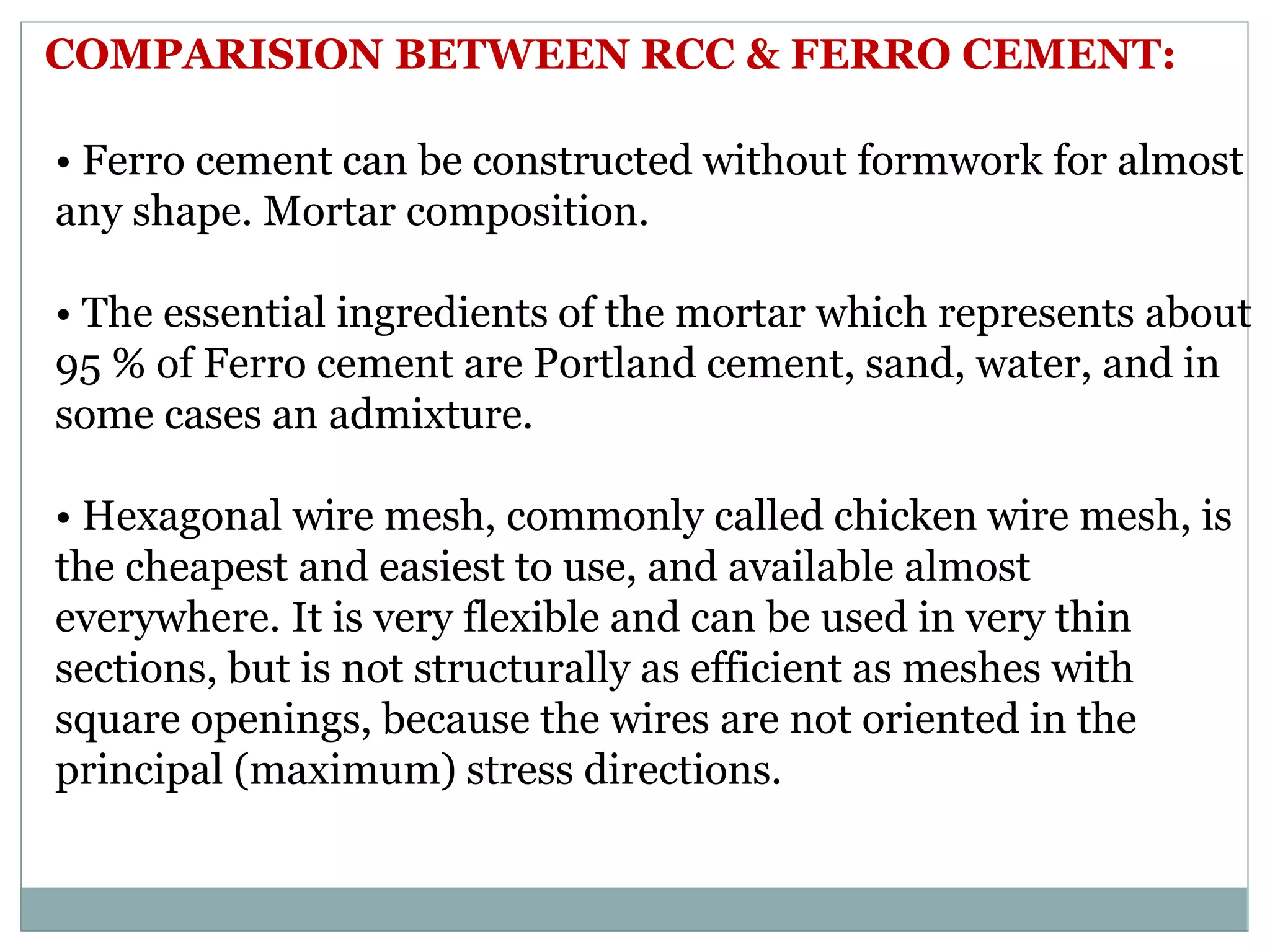 Ferrocement | PPTX