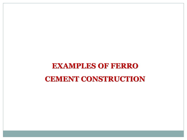Ferrocement | PPTX