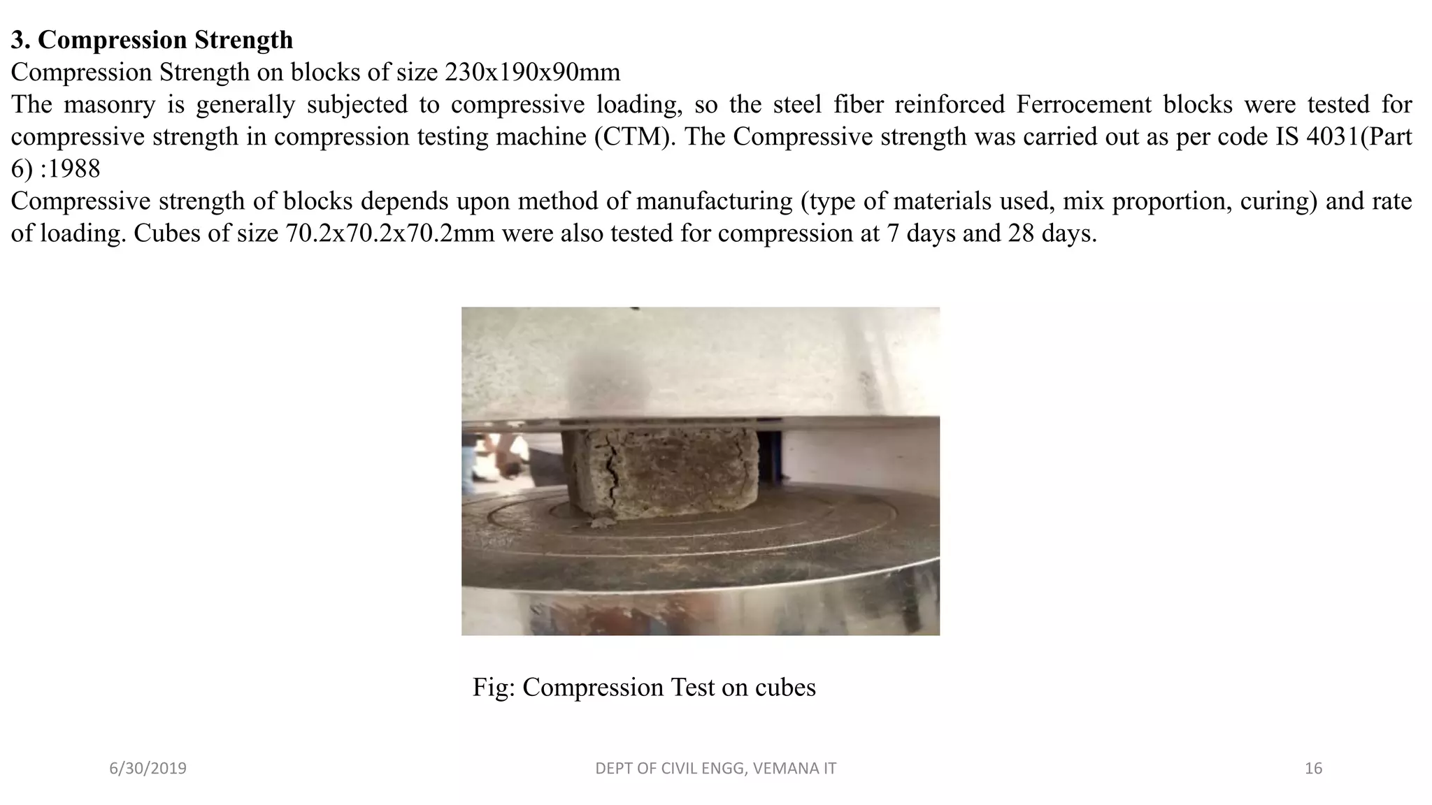 Ferrocement block as a masonry unit project ppt | PPTX | Civil ...