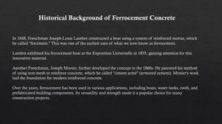 Ferrocement Concrete - An Innovative Construction Material | PPTX