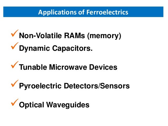 Ferroelectric And Piezoelectric Materials