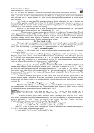 Ferroelectric domains,tensor pairs and magnetoelectric polarisability ...