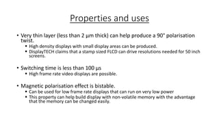 Ferroelectric Liquid Crystal Displays | FLCD | PDF
