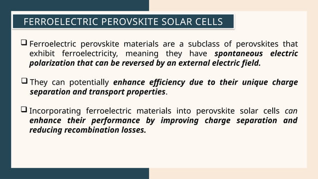 ferroelectric perovskite solar cell.pptx