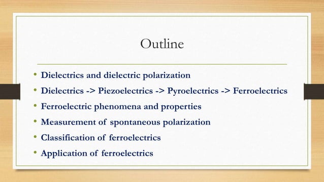Ferroelectrics.pptx | Chemistry | Science