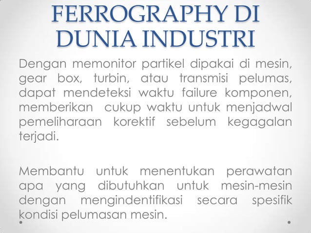 Ferrography test | PPSX