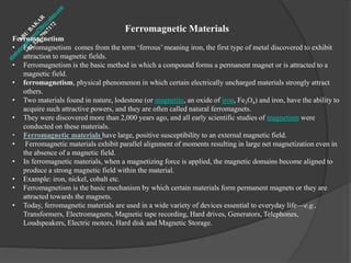 FERROMAGNETIC AND ANTIFERROMAGNETIC MATERIALS.pptx