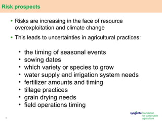 Risk Management in Agriculture | PPT