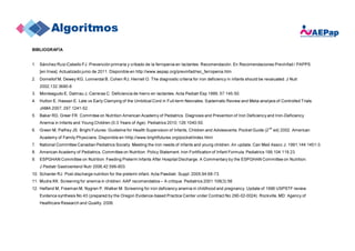 Algoritmo AEPap prevención anemia ferropénica en lactantes | PDF