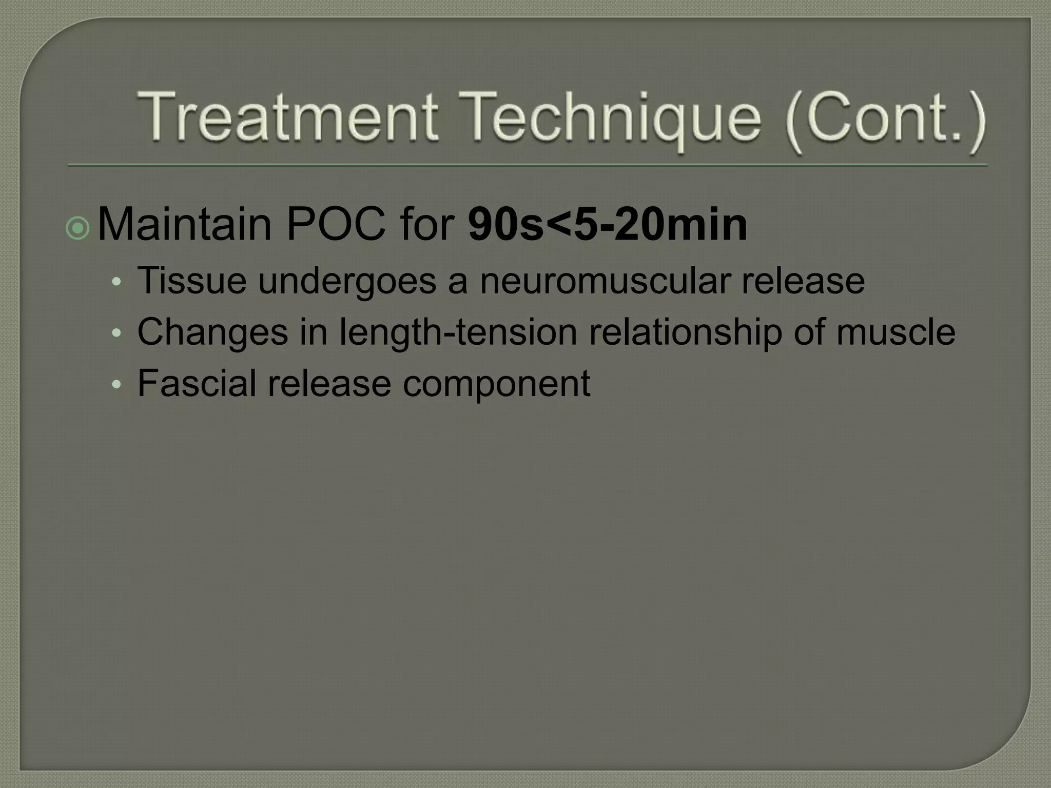 Positional Release Therapy | PPTX
