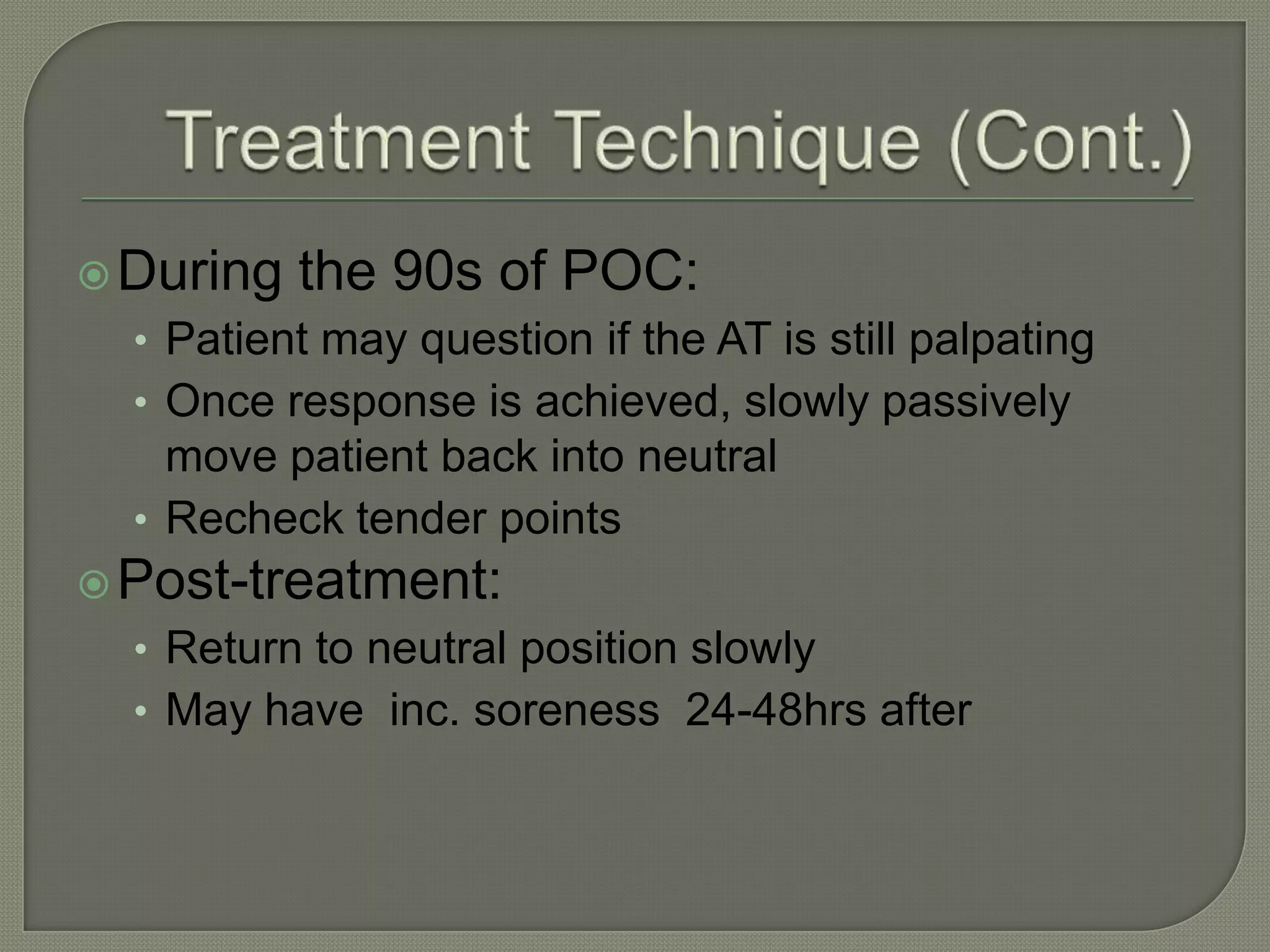 Positional Release Therapy | PPTX