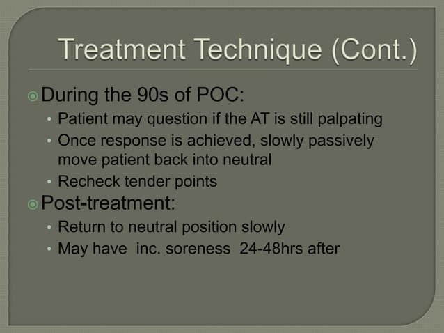 Positional Release Therapy | PPTX | Death, Injury, or Military Conflict ...